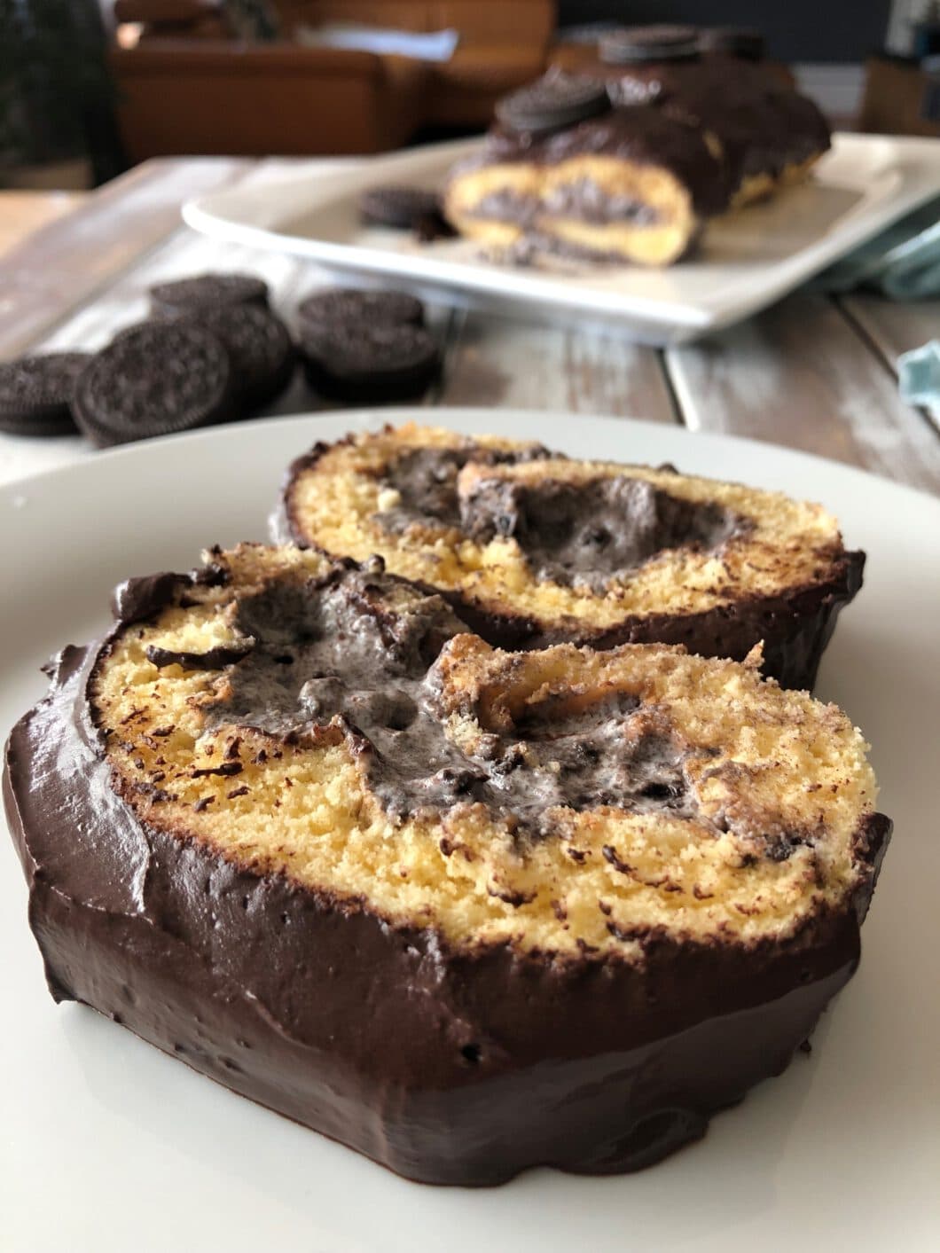 Oreo-Rolle - Sparflämmchen Kuchen Oreo-Rolle